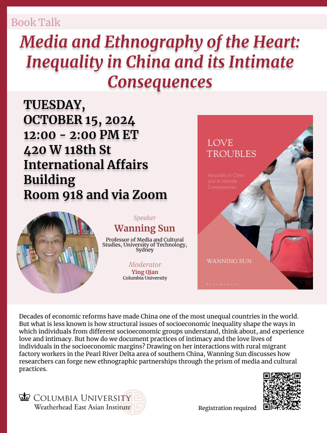 Media and Ethnography of the Heart: Inequality in China and its Intimate Consequences ...